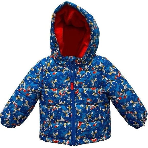 Sega | Jackets & Coats | Sonic The Hedgehog Puffer Jacket | Poshmark